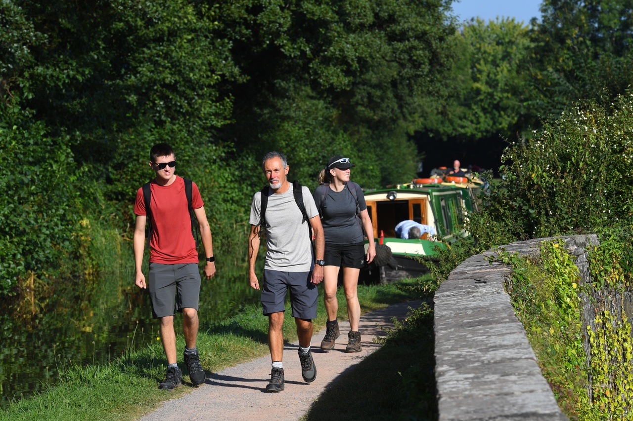 Usk Valley Walk route - Brecon Beacons National Park, Wales