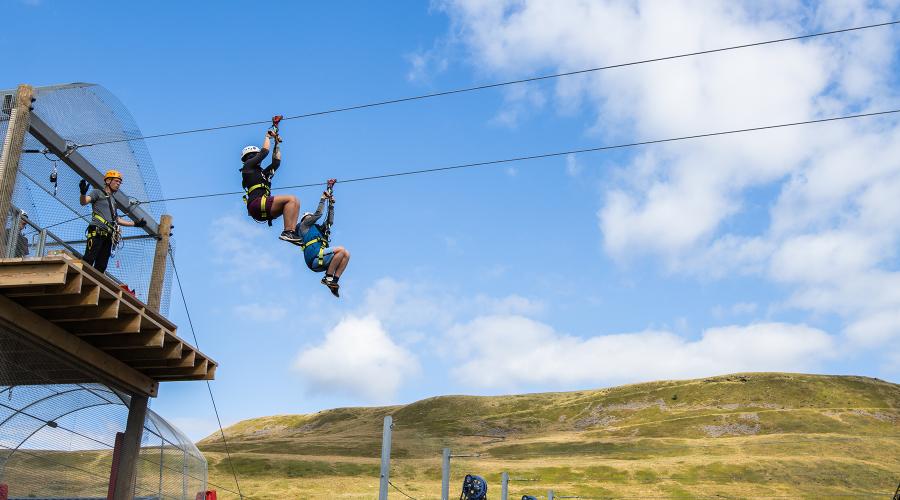 Zip Wires & High Level Ropes - Brecon Beacons National Park, Wales